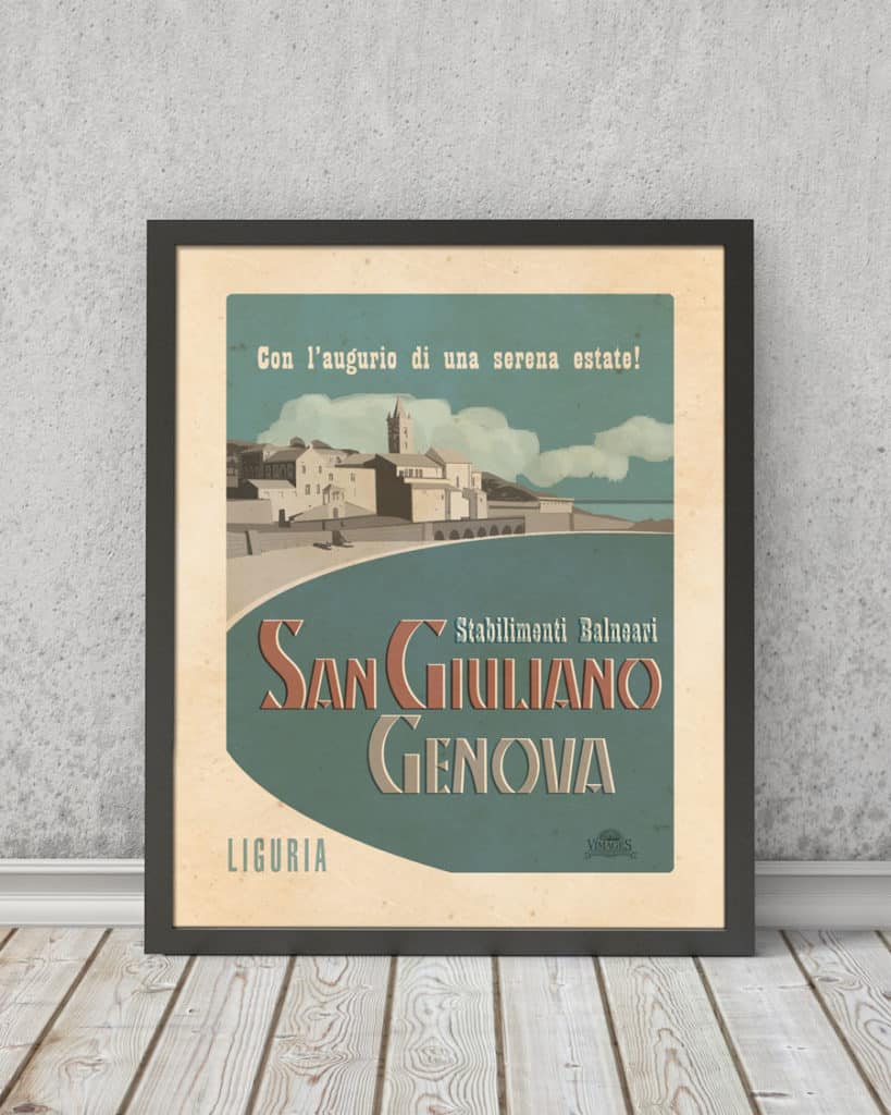 Genova - San Giuliano | Targhe e Stampe Vintage | VIMAGES